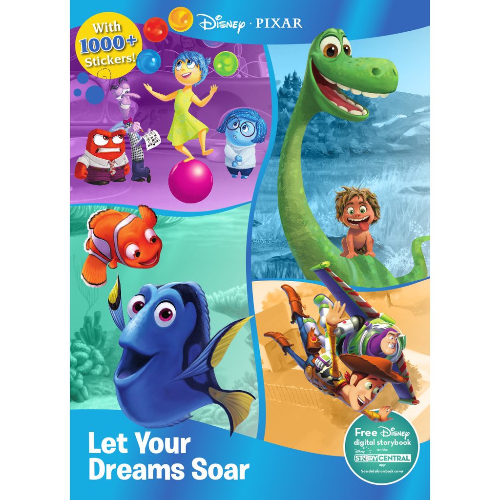Disney Pixar Let Your Dreams Soar (Sticker Treasury & Coloring ...