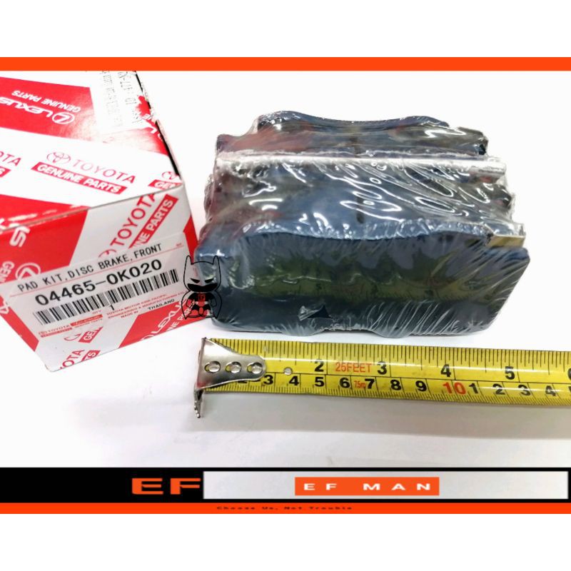 TOYOTA HILUX FORTUNER FRONT DISC BRAKE PAD KUN25 04465-0K020 TGN51 ...