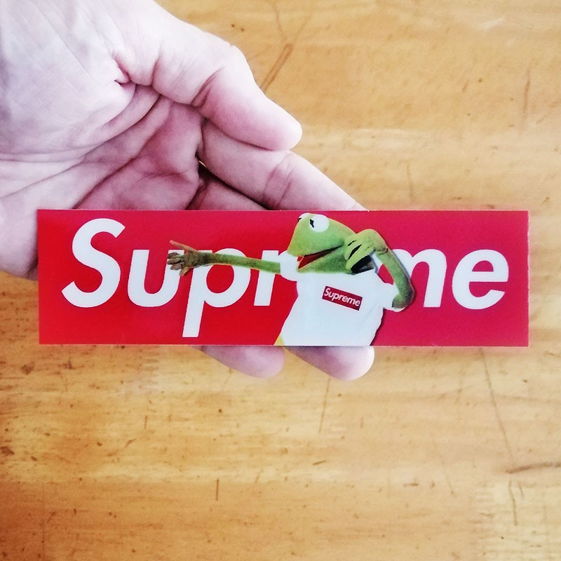 3M vinyl sticker [Supreme] Kermit Box | Shopee Malaysia