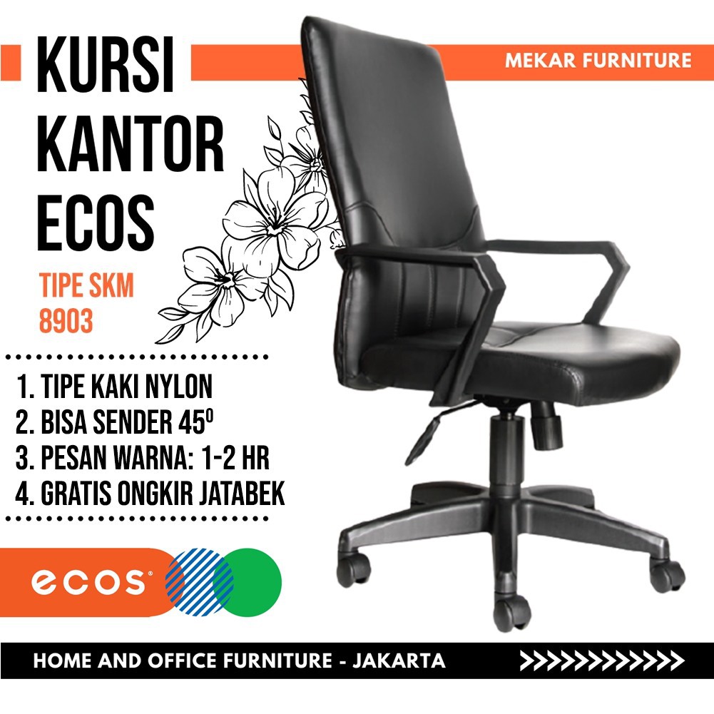 Ecos SBF 8903 Office Chair Work Chair Staff Chair - Mekar Furniture | Shopee Malaysia