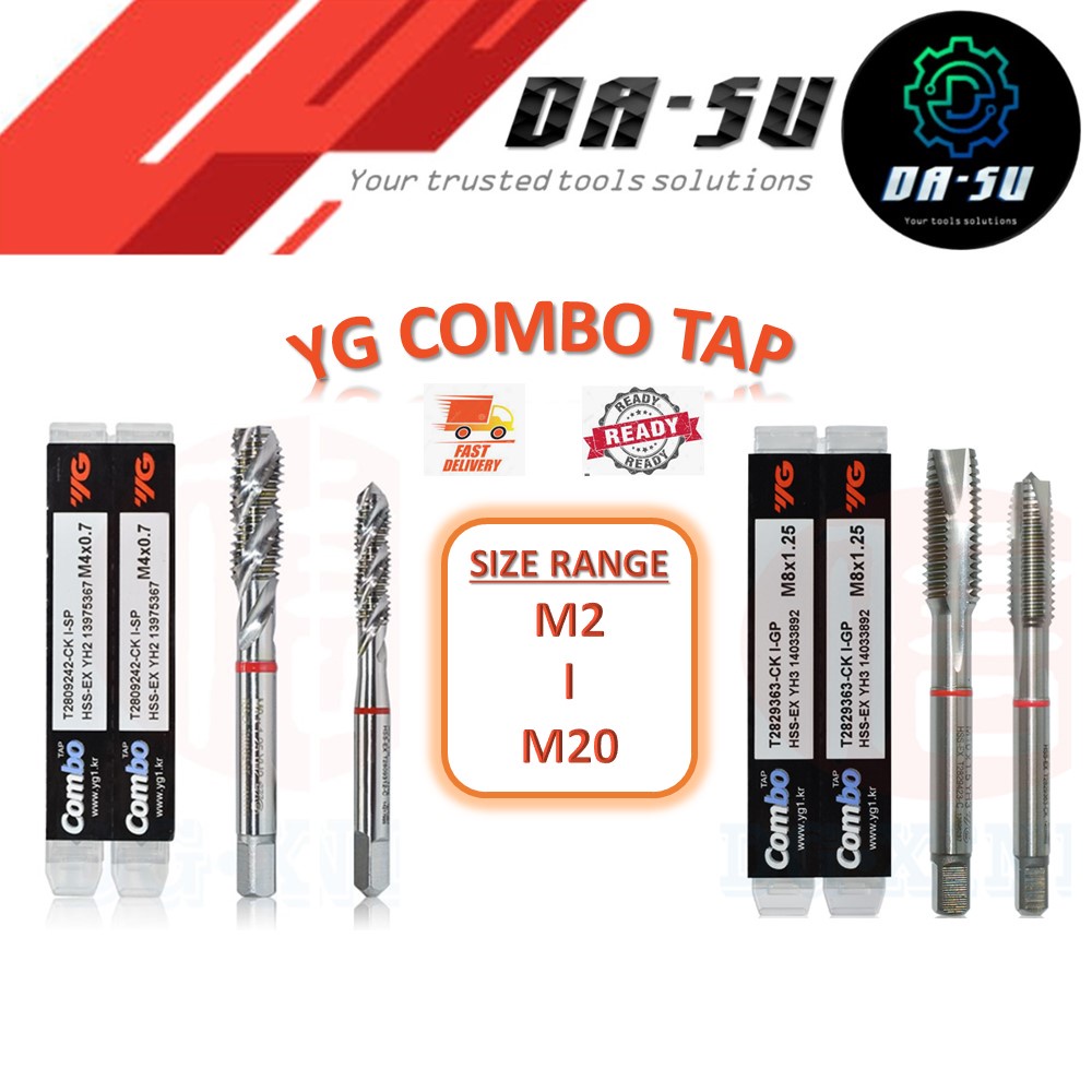 YG COMBO MACHINE TAP SPIRAL POINTED (PO) AND SPIRAL FLUTED (SP) SERIES ...