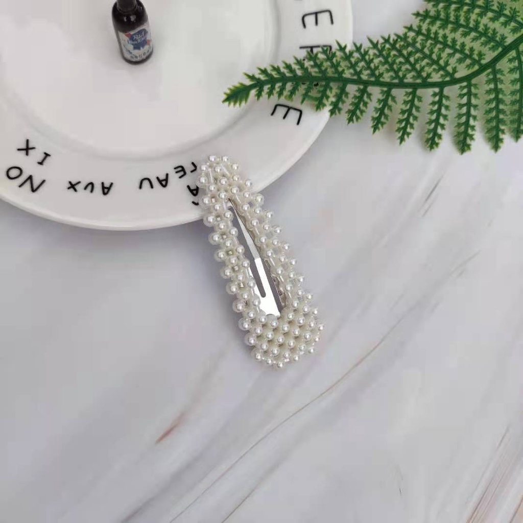 CHESTNUT'S STORE Korean Style Simple Cute Pearl Hairclips Hair Clip ...