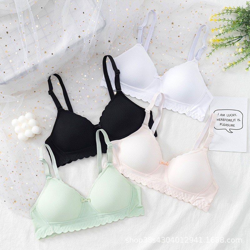 [12-17Y] Premium Cotton Junior Teenager Young Girl Bra (32-36) Cup A ...