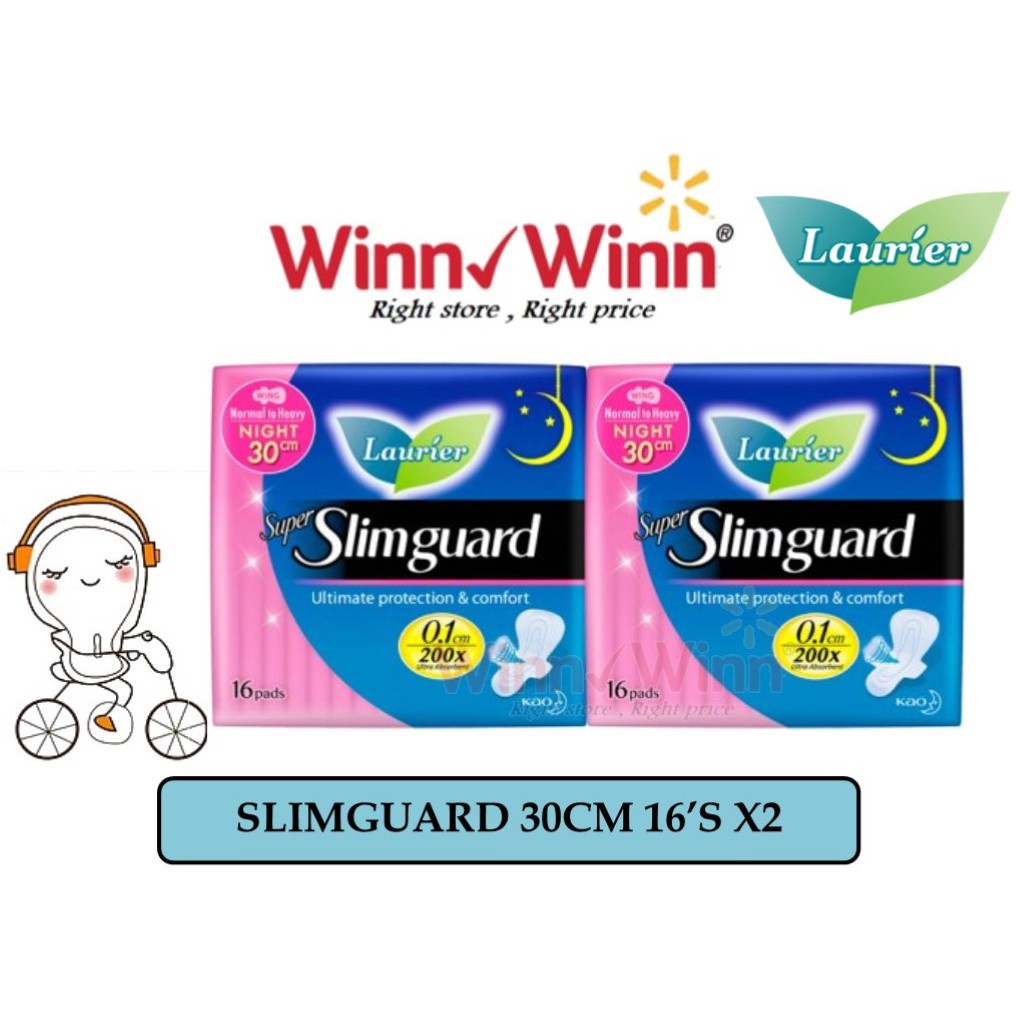 Laurier Super SlimGuard 30cm 2x16s Twin Pack | Shopee Malaysia