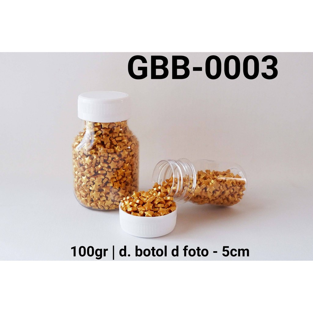 Gbb-0003 sprinkles sprinkle Sprinkler Star gold 100gram yamama baking ...