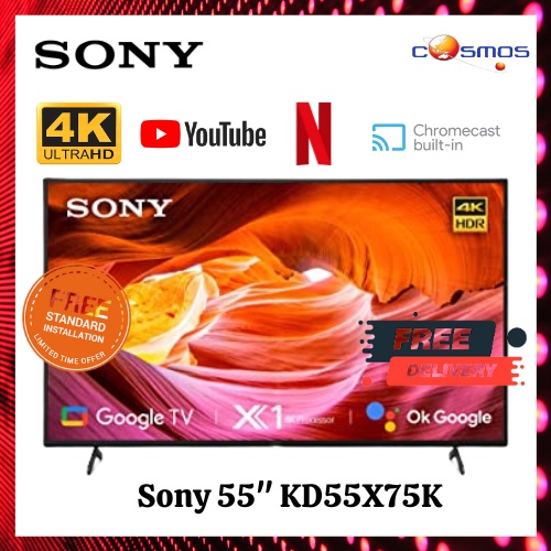 Sony 55 Inch X75K 4K Ultra HD High Dynamic Range HDR Smart Android TV KD-55X75K | Shopee Malaysia