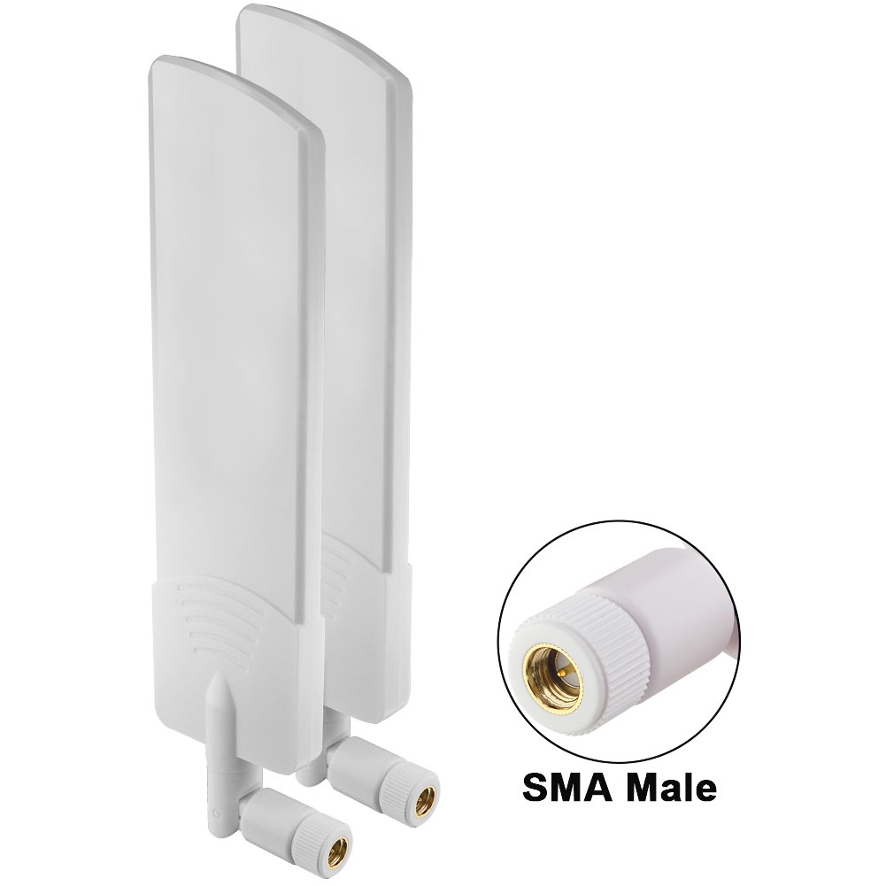 2pcs 5G WiFi Antenna 12dbi Full Frequency Omni Aerial High-gain 5G ...