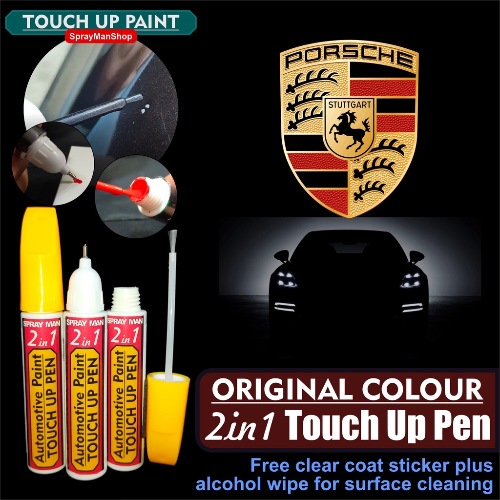 Porsche Touch Up Pen Original Factory Colour 2in1 (17ml) Pen And Brush ...
