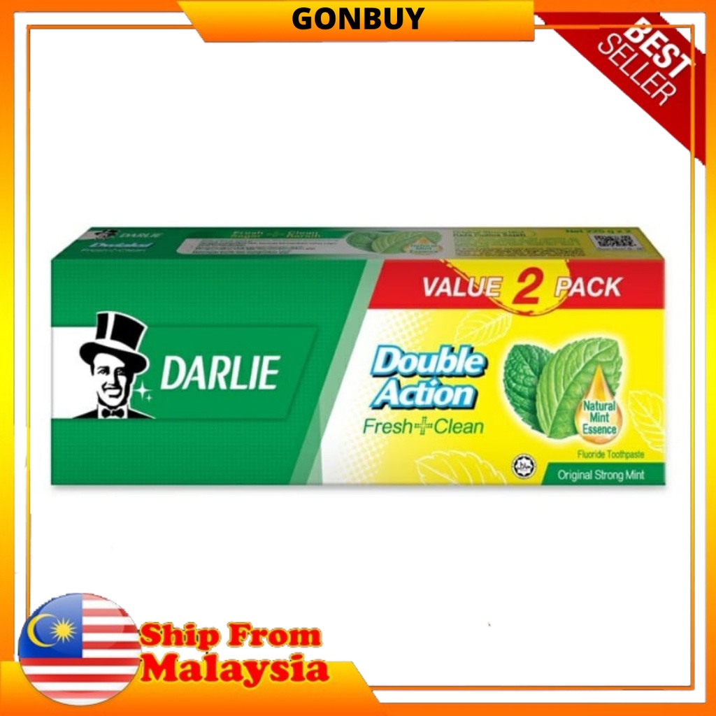DARLIE Toothpaste Double Action Ubat Gigi 2 x 225g | Shopee Malaysia