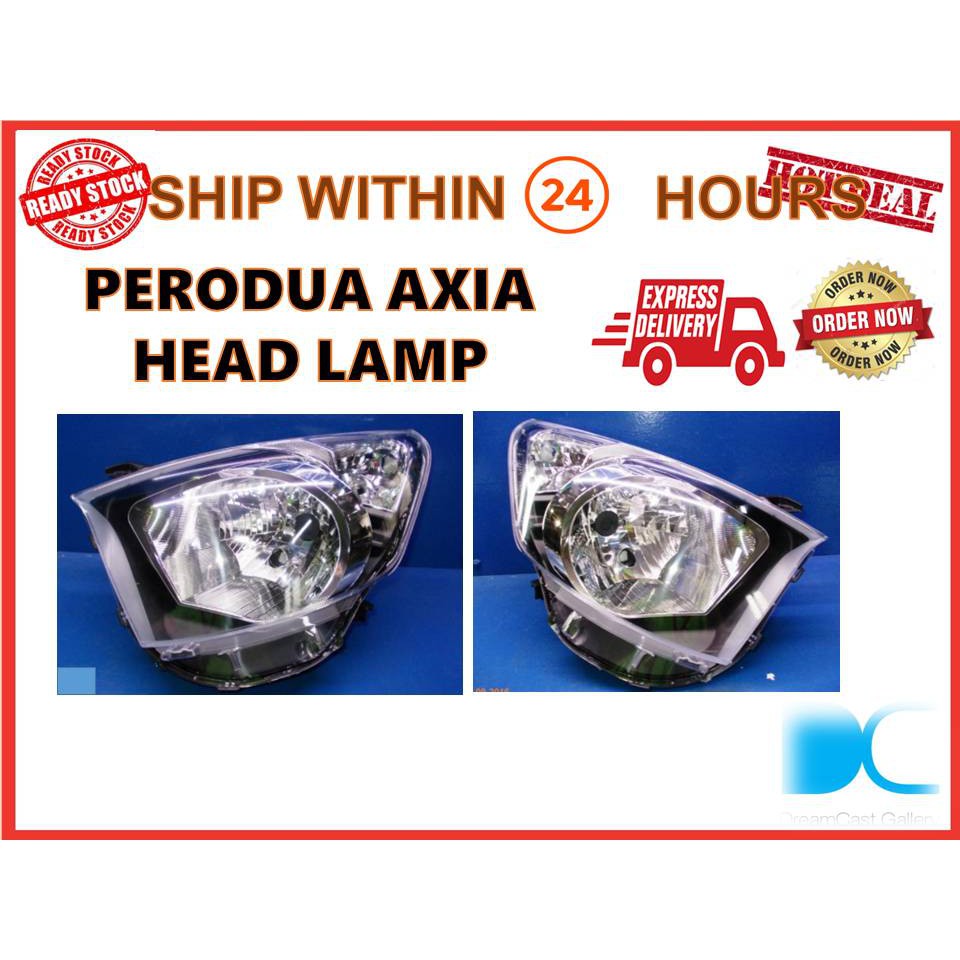 PERODUA AXIA YEAR 2014 HEAD LAMP | Shopee Malaysia