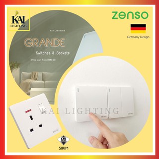 [SIRIM] Zenso Grande Socket and Wall Switch Slim Modern Switches Design ...
