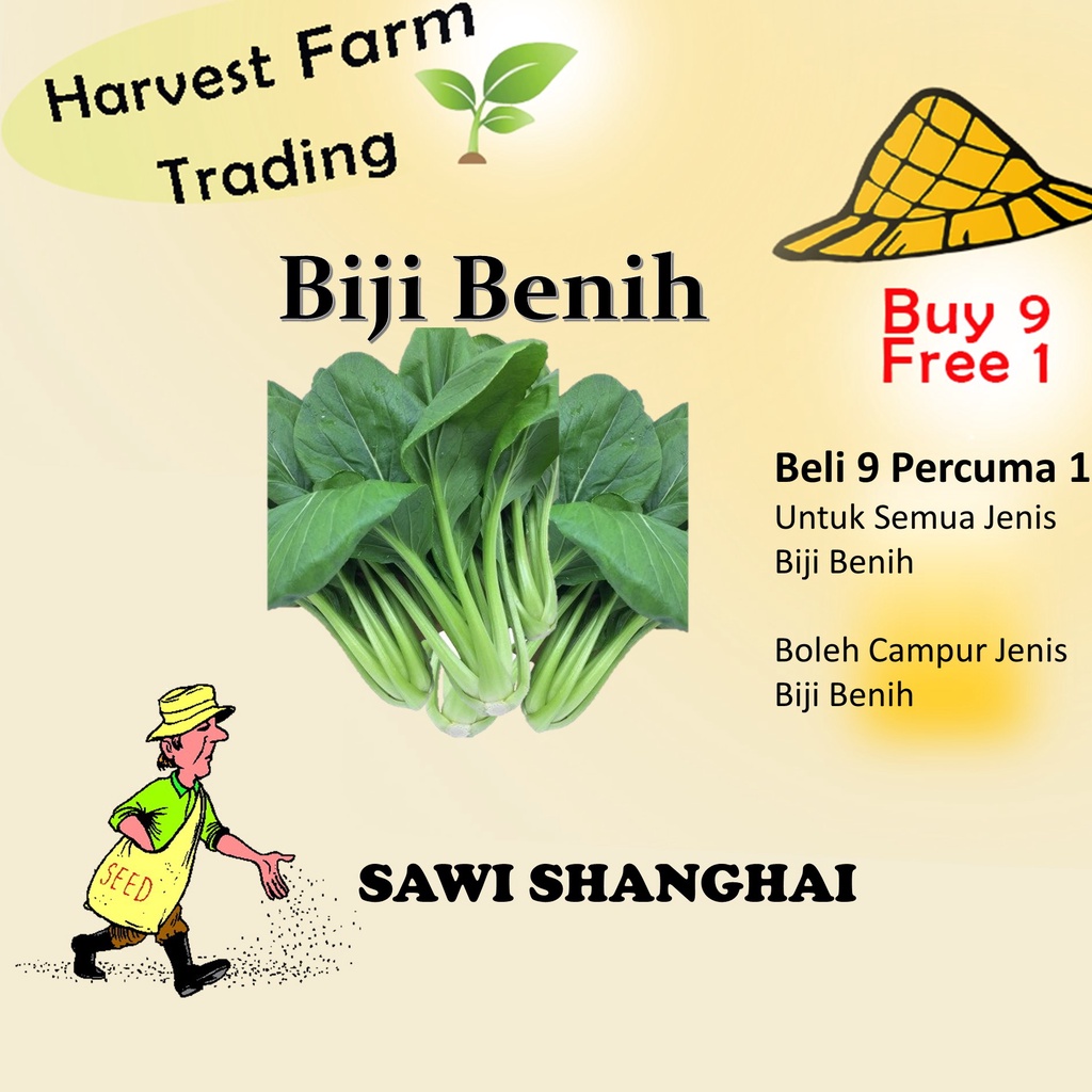 biji benih sayur sayuran pelbagai bunga vegetable seed bibit anak pokok ...
