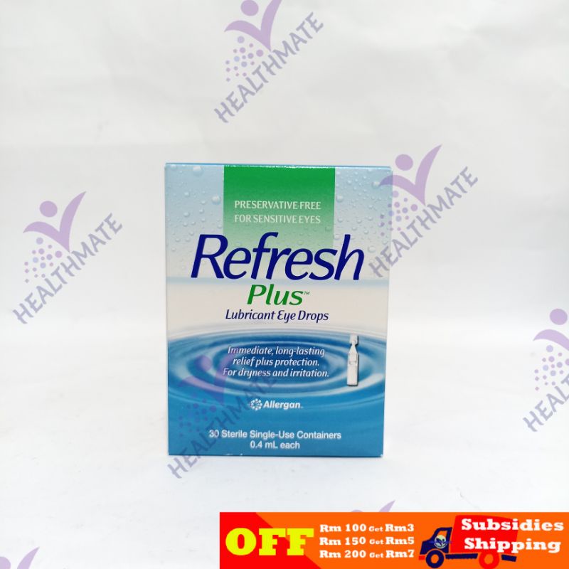 Refresh Plus Lubricant Eye Drops (0.4MLx30S) | Shopee Malaysia