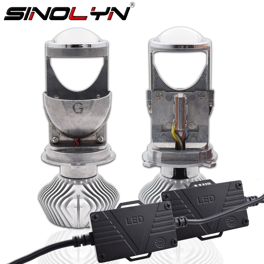 G6 H4 LED Headlight Bulbs Projector Lens Mini H4 Bi-LED Projector Lens ...