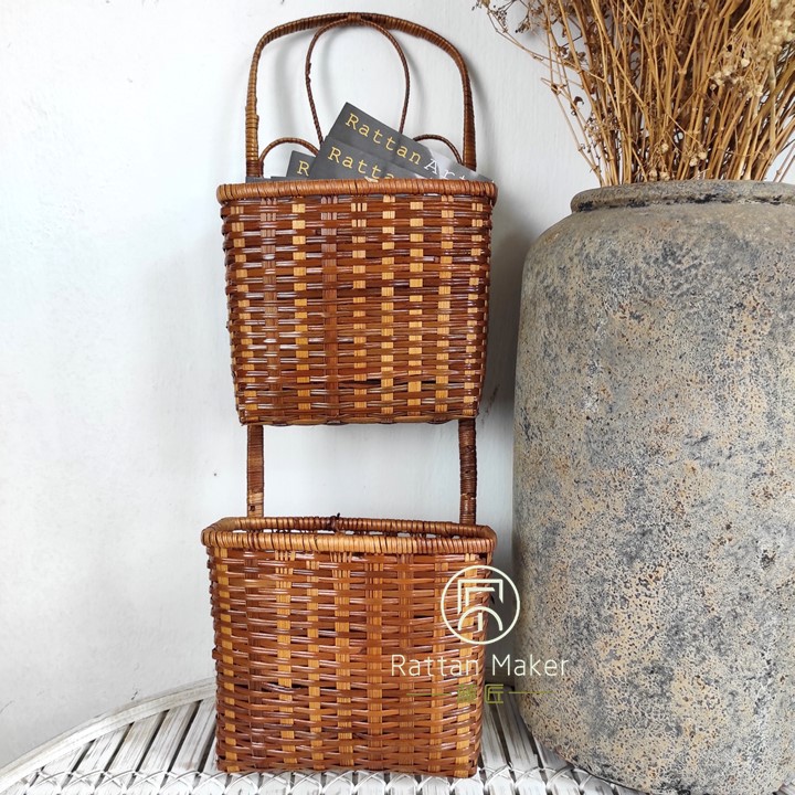 Bamboo Skin Weaved Letter Holder / Document Holder / Bamboo Letter Box ...