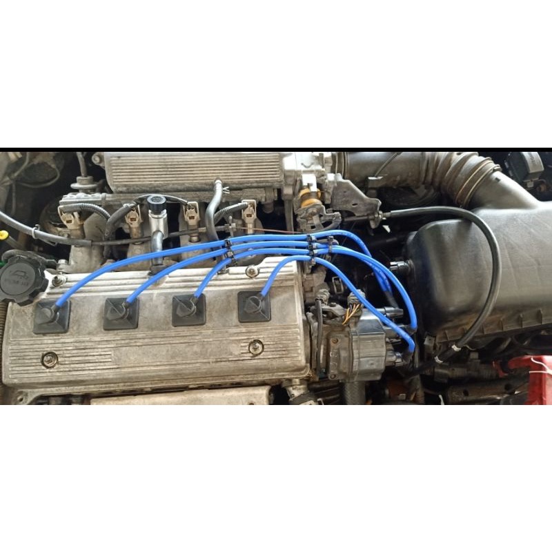 TOYOTA COROLLA AE111 1.6CC SILICONE PLUG CABLE PLUG WIRE PLUG WAYER SET ...