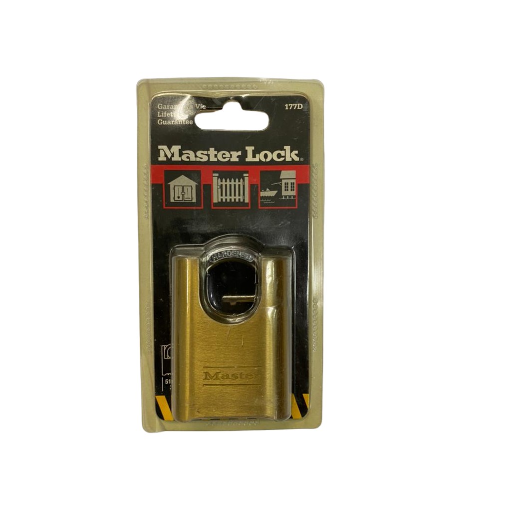 MASTER LOCK 177 EURO SHROUDED BRASS PADLOCK | Shopee Malaysia