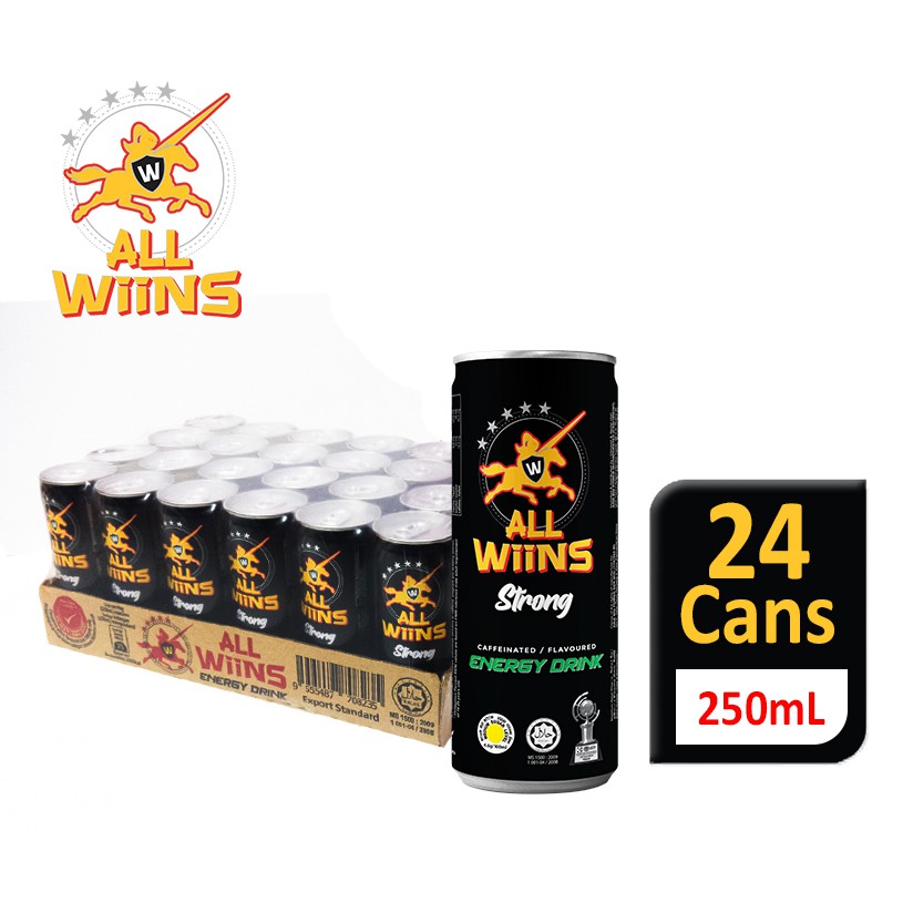 All WiiNS Strong Herbs Extract Carbonated Energy Drink Low Sugar Halal ...