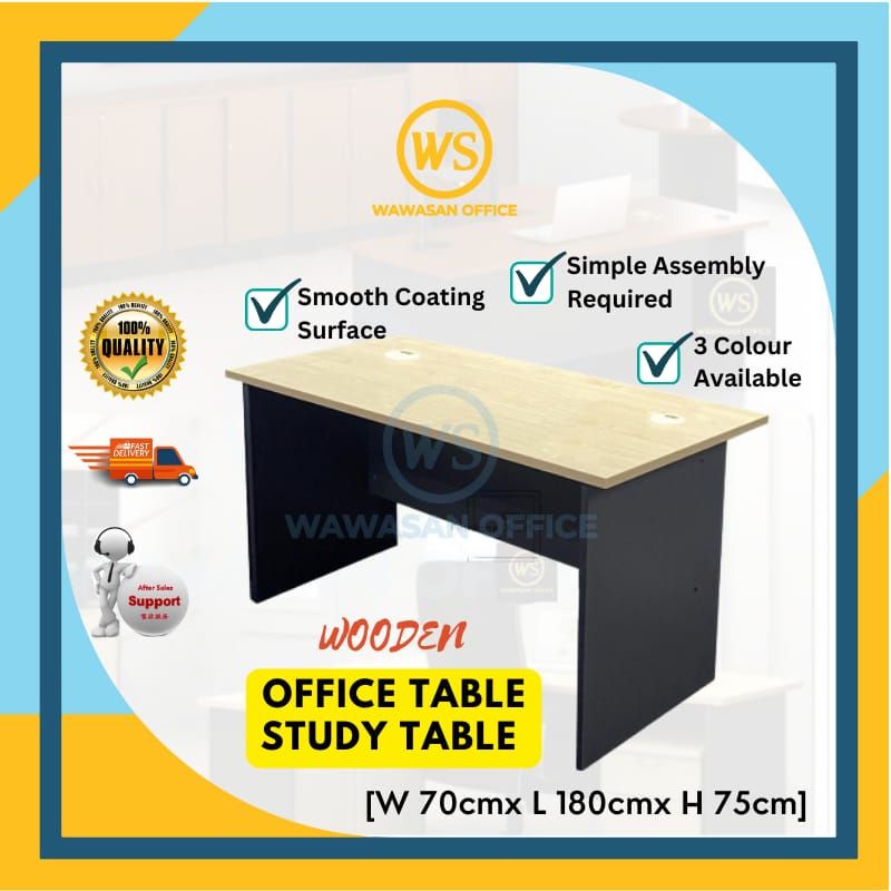 GT187-Office Table / Meja Belajar /Meja Office/ Study Table Desk / Meja ...