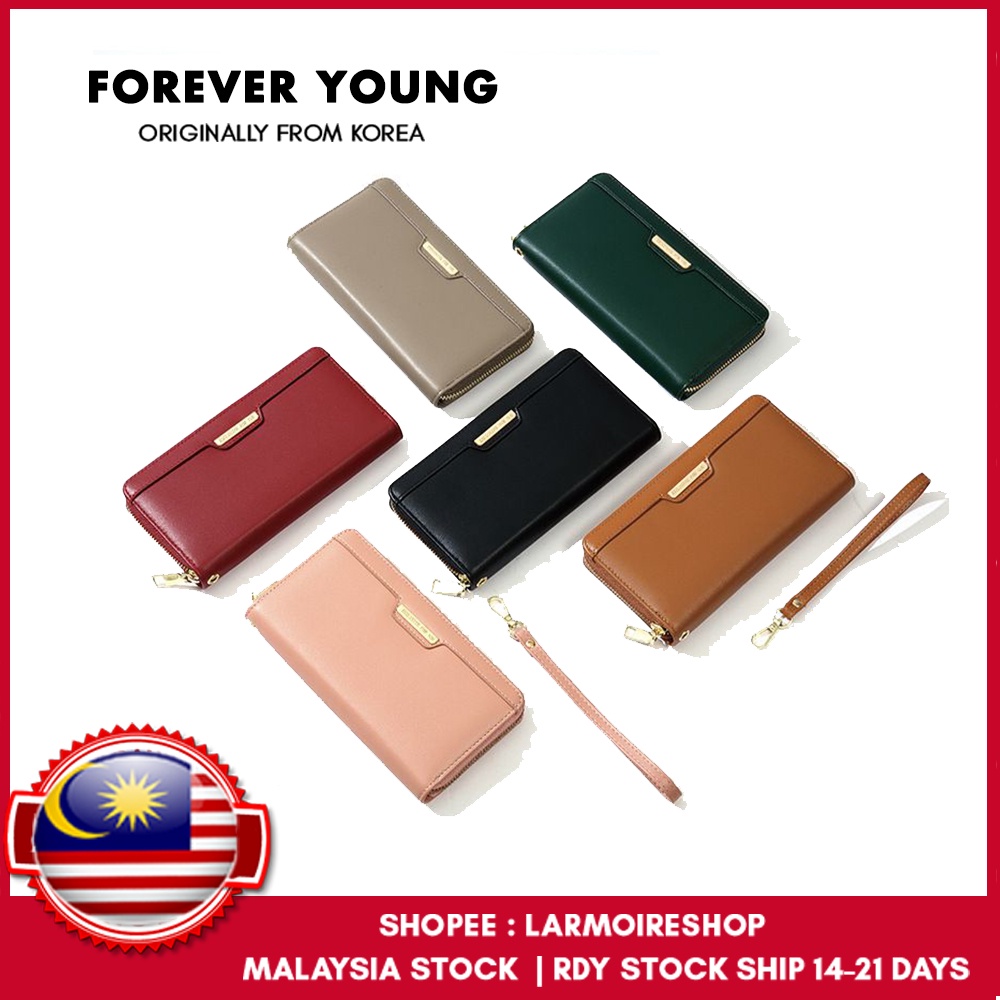🇰🇷🇰🇷 Ready Stock Korean Forever Young Women Long Purse | Dompet Wanita ...