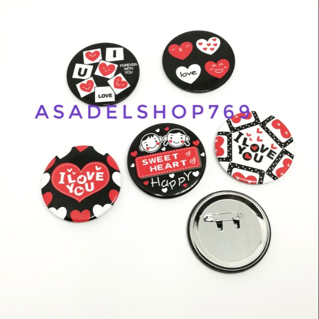 🔥HOT ITEMS 🔥 Cute Love Button Badges🔥 | Shopee Malaysia