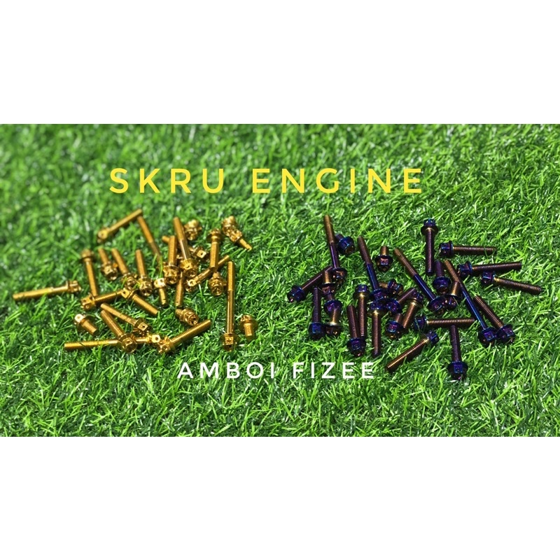 KAWASAKI RR 150/ZX 150 SKRU CASING ENGINE COMPLETE GOLD/TITANIUM/SILVER ...