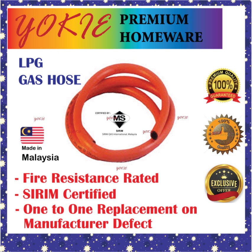 Gas Hose (1 Feet)(max.Order 15feet) LPG Gas Hose with FireSafe ...
