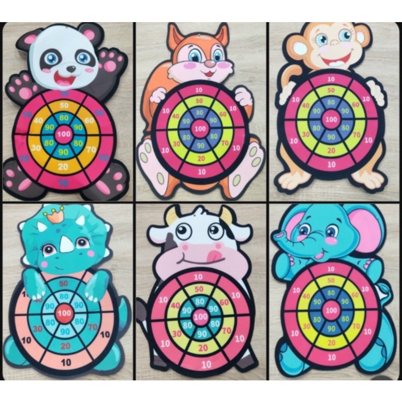 Sticky ball dart board toy for kids, throwing sticky balls with cute ...