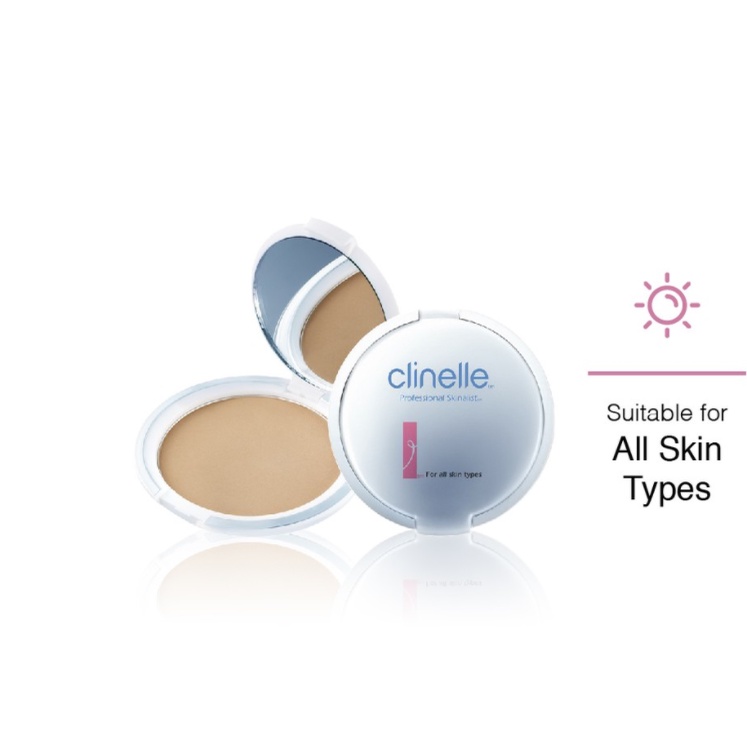 (Limited Promotion)(Natural Colour) Clinelle Oil Free Smoothing Compact ...