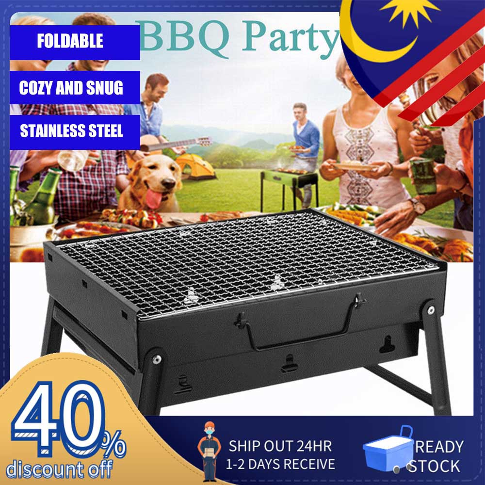 🔥STOCK READY 🔥 JUYOGO Charcoal Barbeque Small Stove G-6879 Folding ...