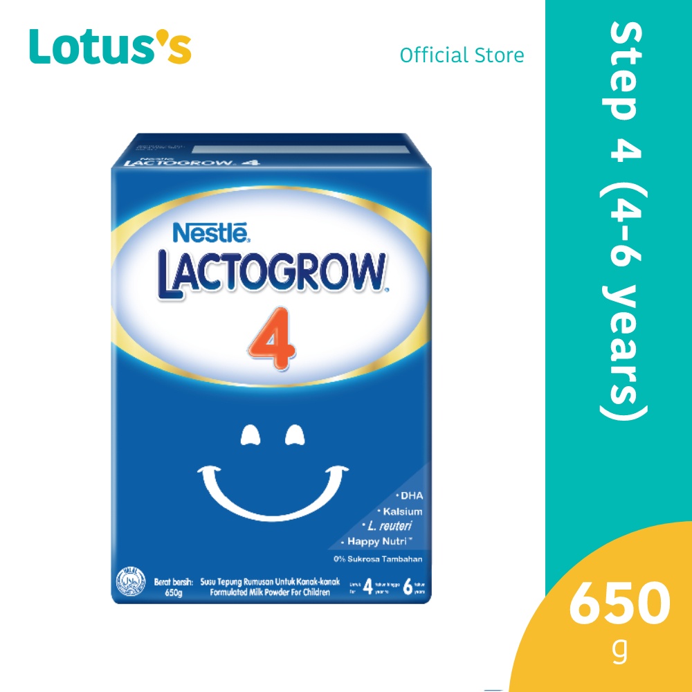 Nestle Lactogrow 4 BIB 650g | Shopee Malaysia