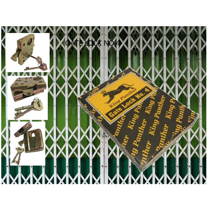 KING PANTHER GATE LOCK NO 4 commercial gate lock scissor gate lock 尖刀門锁 ...