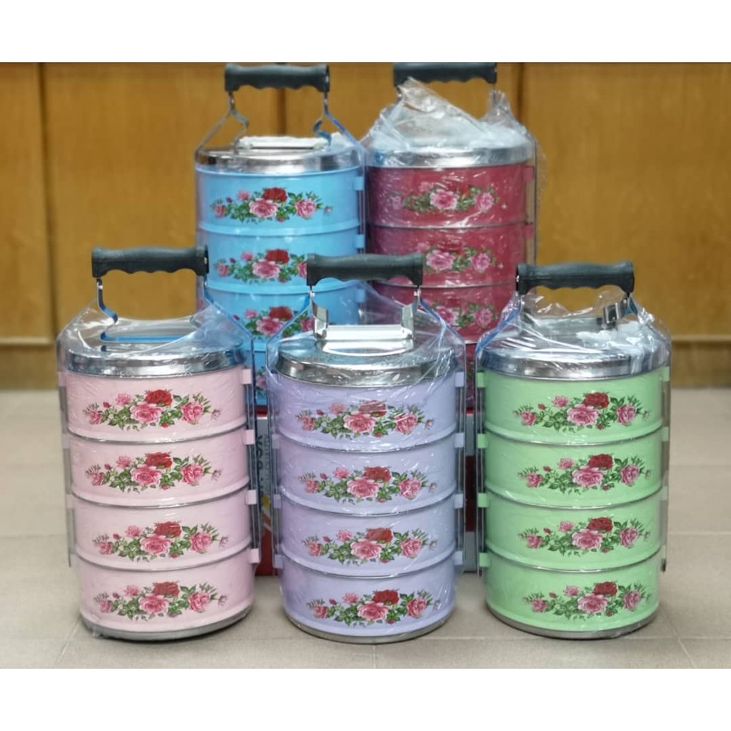 MANGKUK TINGKAT 4 LAYERS (LUNCH BOX) | Shopee Malaysia