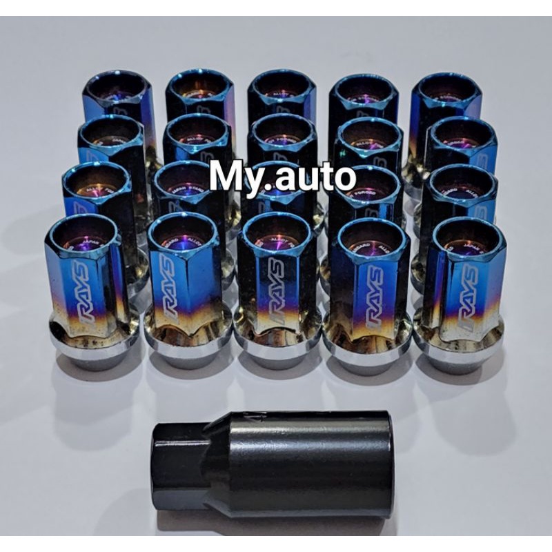 Japan Standard Racing Lock & Nut M12xP1.5 Wheel Nut Sport Rim panjang ...