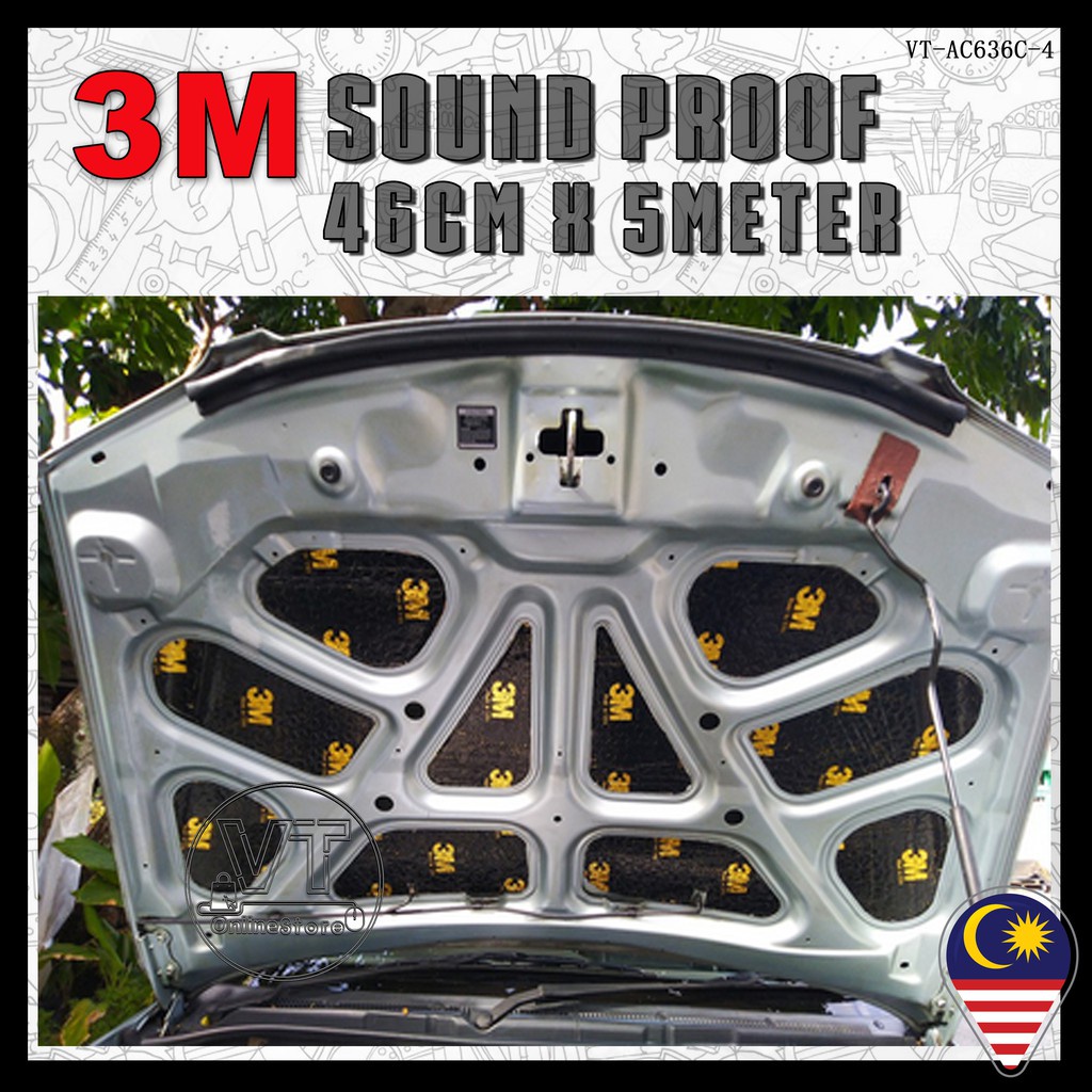 Car Sound Proof (46cm x 5 Meter) Sound Proofing Insulation Heat Mat ...