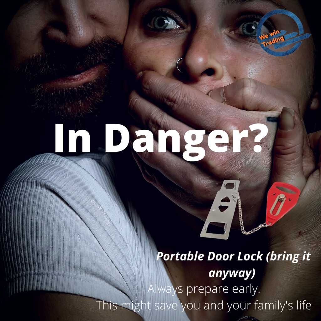 Portable Safety door lock easy to install 防盗夹 lock hotel lock hostel ...