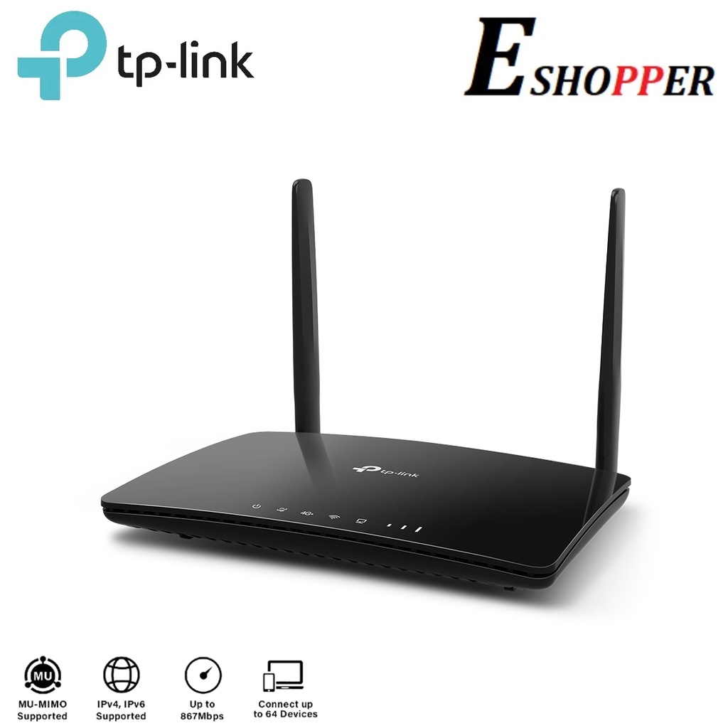 TP-LINK ARCHER MR500 4G+ CAT6 AC1200 WIRELESS DUAL BAND GIGABIT ROUTER ...