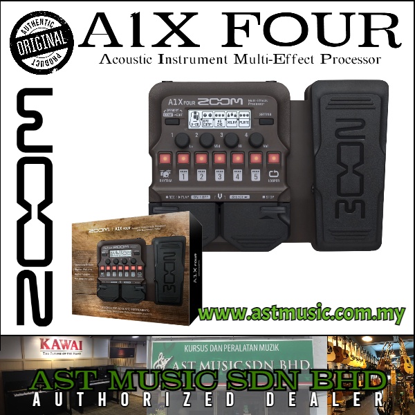 Zoom A1X Four Acoustic Instrument Multi-Effect Processor | Shopee Malaysia