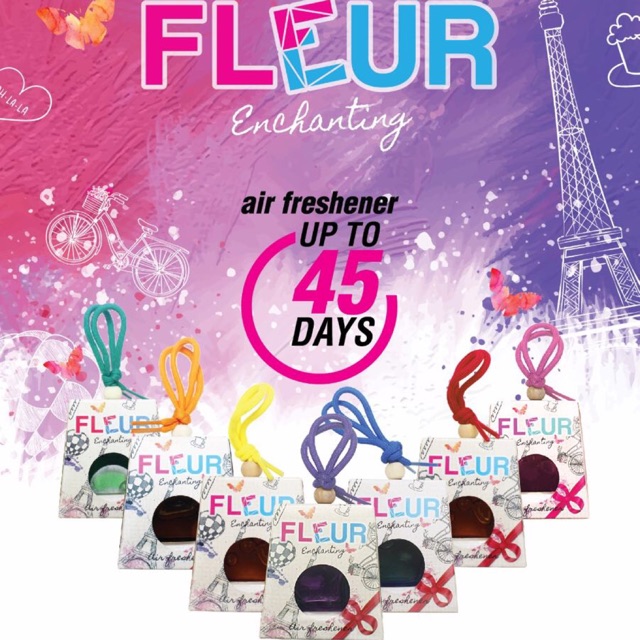 FLERR/FLEUR CAR PERFUME / FRESHENER (22 FLAVOUR) | Shopee Malaysia