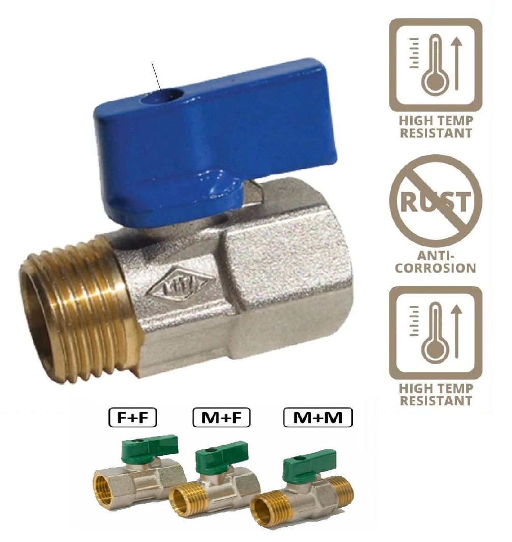 15mm Control Paip Air On Off Kecil Bawah Pipe Sinki Mini Cock Brass ...