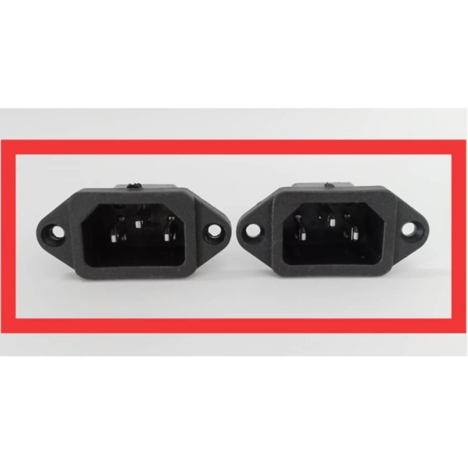 [READY STOCK] POWER IEC MALE PLUG CHASSIS PANEL MOUNT FOR INLET ...