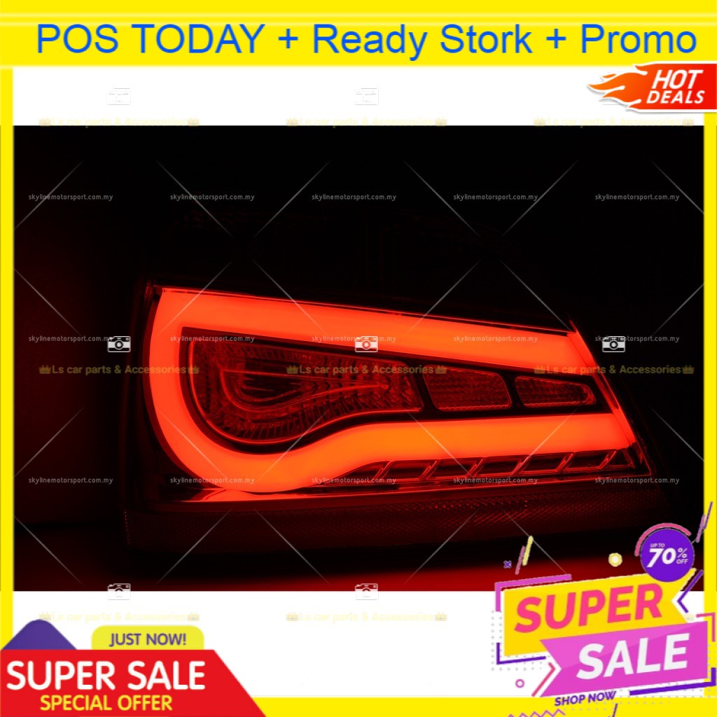 2 PCS Proton Waja Tail Lamp LED 86 Style Smoke Red 100% High Quality ...