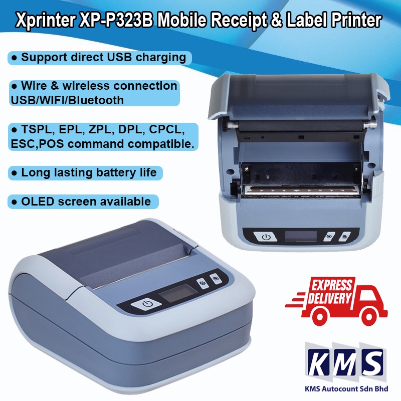 Portable Thermal Printer Label rechargeable wireless bluetooth Xprinter ...