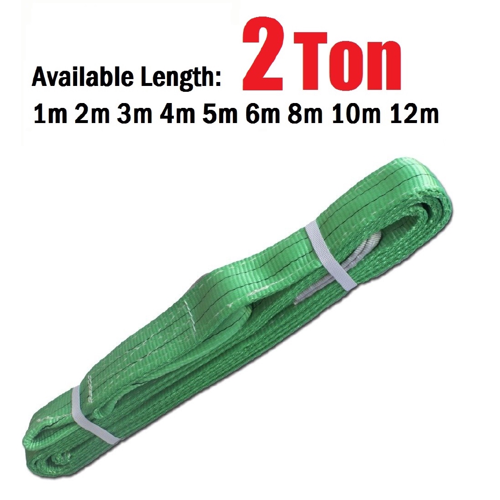WEBBING LIFTING SLING BELT 2TON 1M 2M 3M 4M 5M 6M 8M 10M 12M | Shopee Malaysia