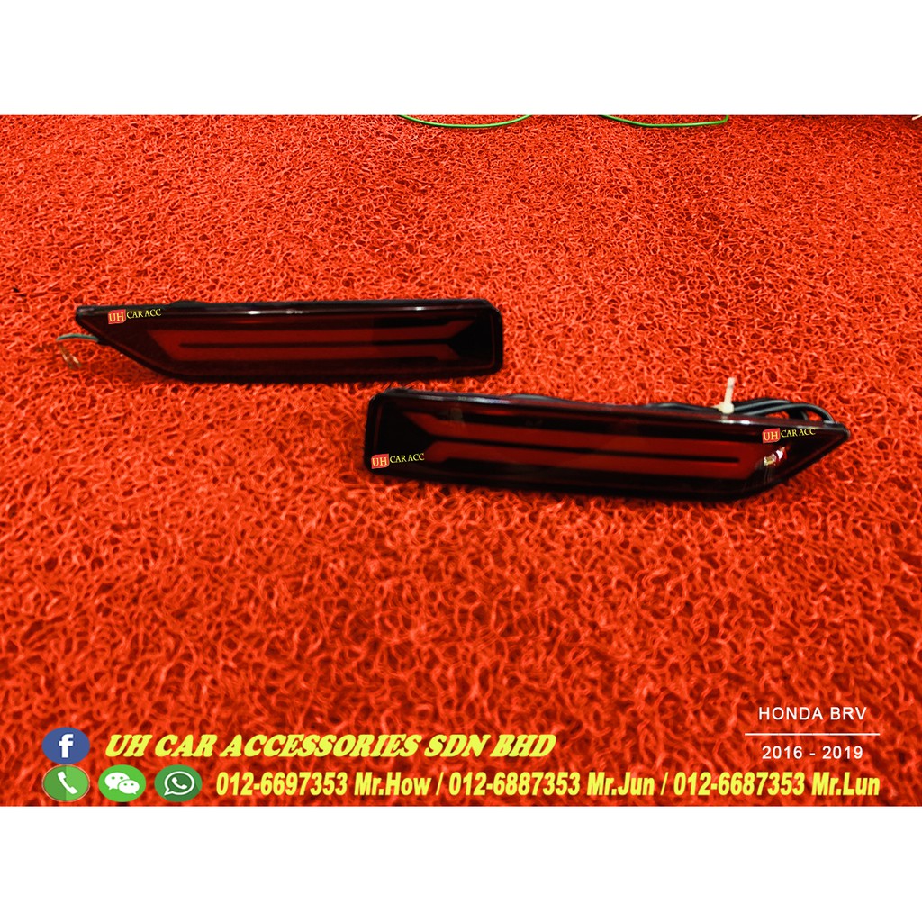 Honda brv 2014-2019 rear bumper led reflector led light lamp lampu ...