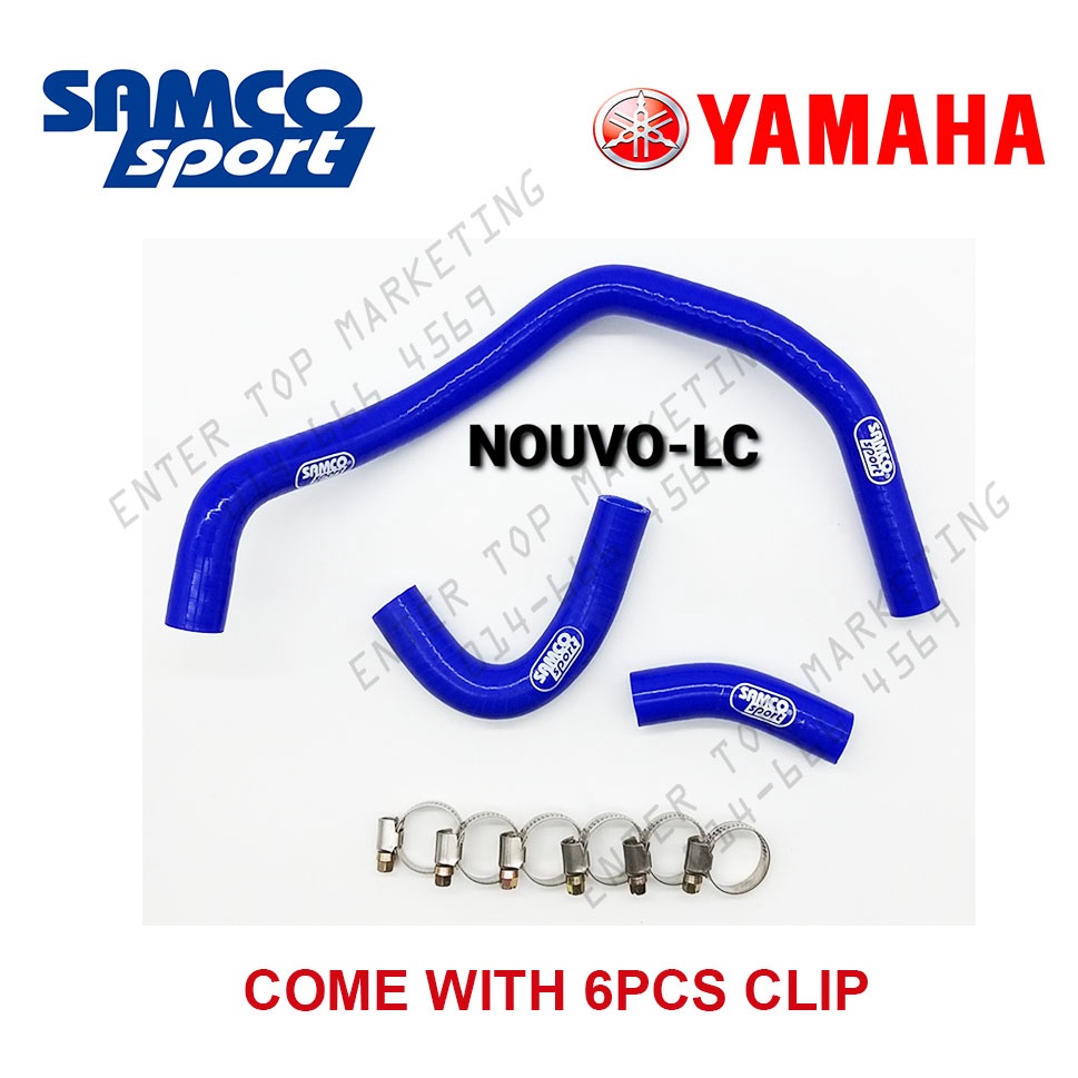 Samco Radiator Hose Y15 zr Lc135 Fz150 Nouvo LC Yzf R25 NVX155 NMAX NVX Yamaha Silicone Hose ...