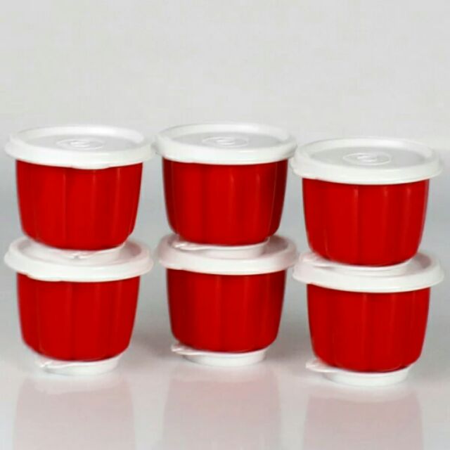 TUPPERWARE LIMITED EDITION IMPORTED JELLETTE PUDDING CUP SET | Shopee ...