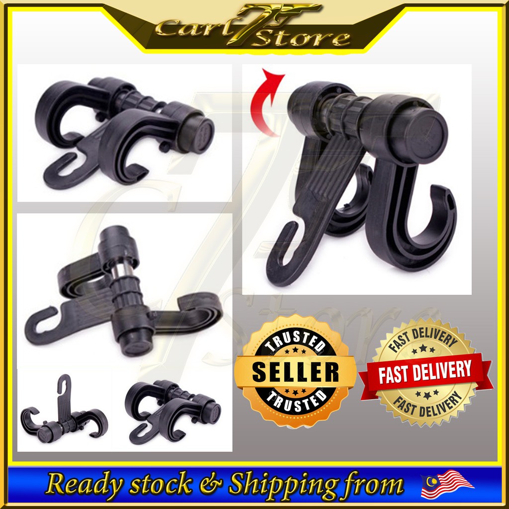 🔥[Ready stock]🔥Universal plastic hanger purse bag hanger car hook ...