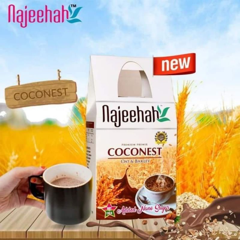 🍶Susu Kambing Saffron & Kopi Bidara Pouch Bag Coconest Oat Barley Najeehah🍶Khas utk ibu hamil ...