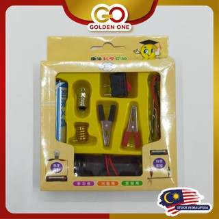 Diy Circuit Conductor Science Experiment kids Lab Bulb &Fan Set ...